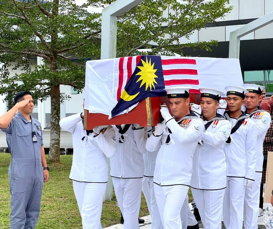 Fallen Navy Diver Arman San’s Remains Flown Home for Burial in Sabah ...